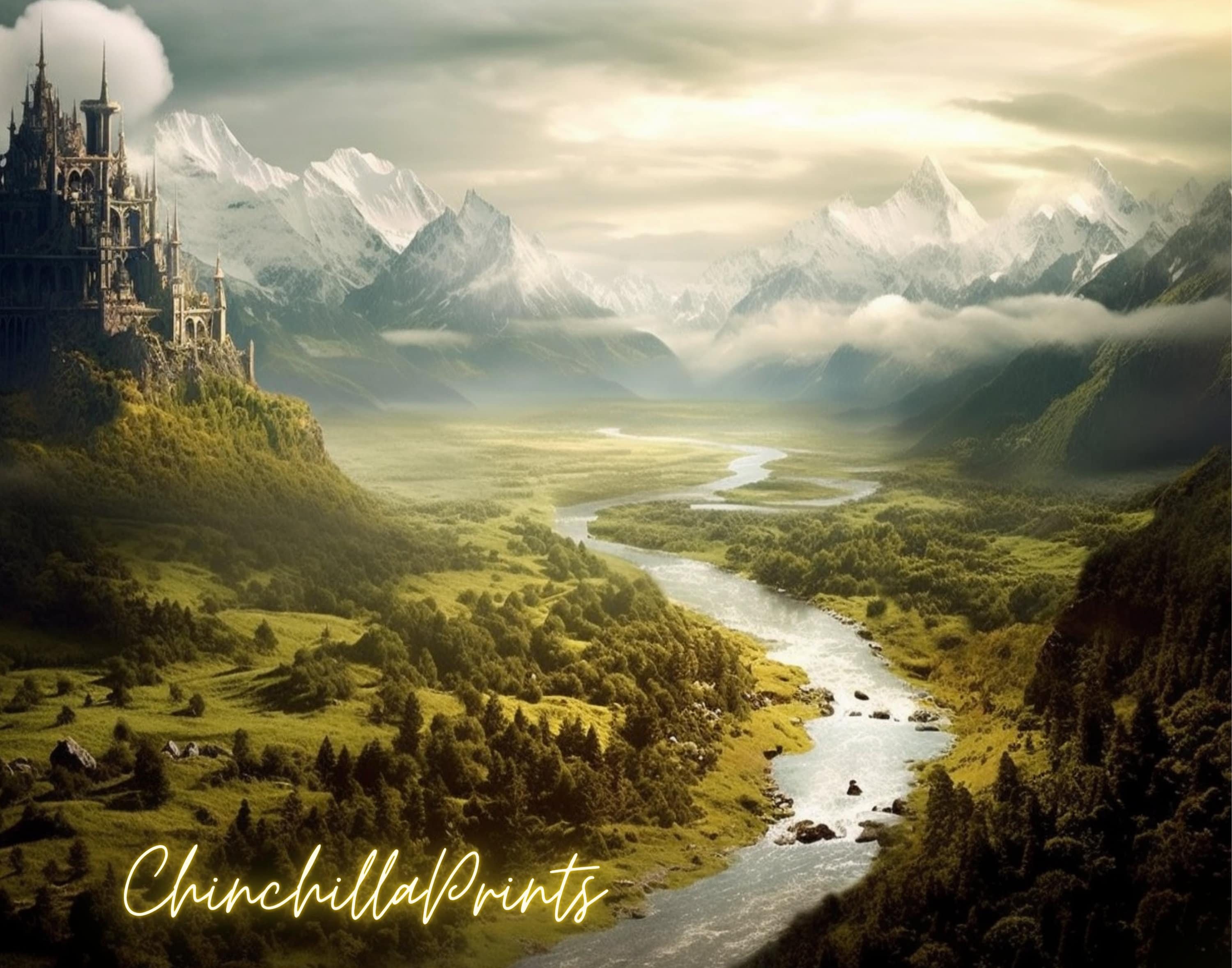 Narnia Forests Plains and Castles of Narnia Digital Print Fantasy - Etsy