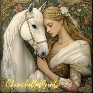 Epona Goddess Print Set: Celtic Horse Mythology Art (digital Download ...
