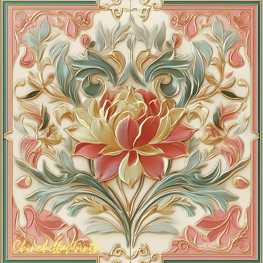 Victorian Painting Set of 20 , Victorian Flower Painting, Victorian Art ...