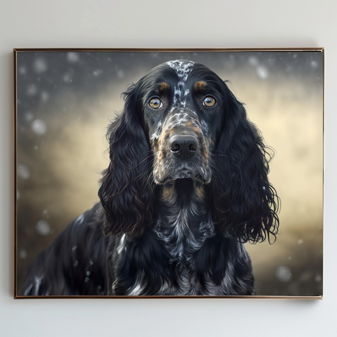 Setof 4 Scottish Setter Black and Tan Setter Gordon Hunting Dog Breed ...