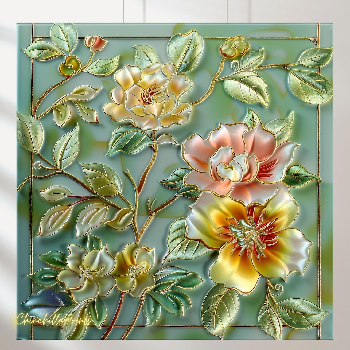 Victorian Floral Set of 5 Design for Commercial Use - Etsy