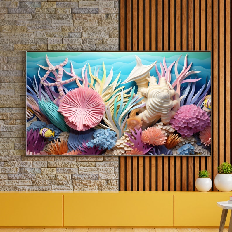 Seabed Fishes Corals Instant Download of TV Frames in Digital Format ...