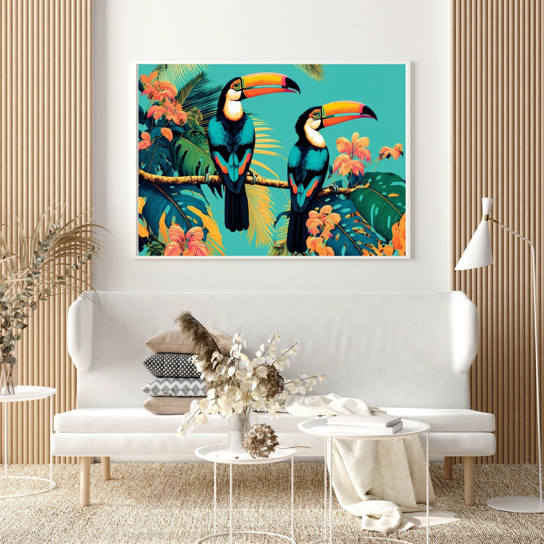 Toucans. Toucan Art Print. Toucans Painting. Wall Decor With - Etsy