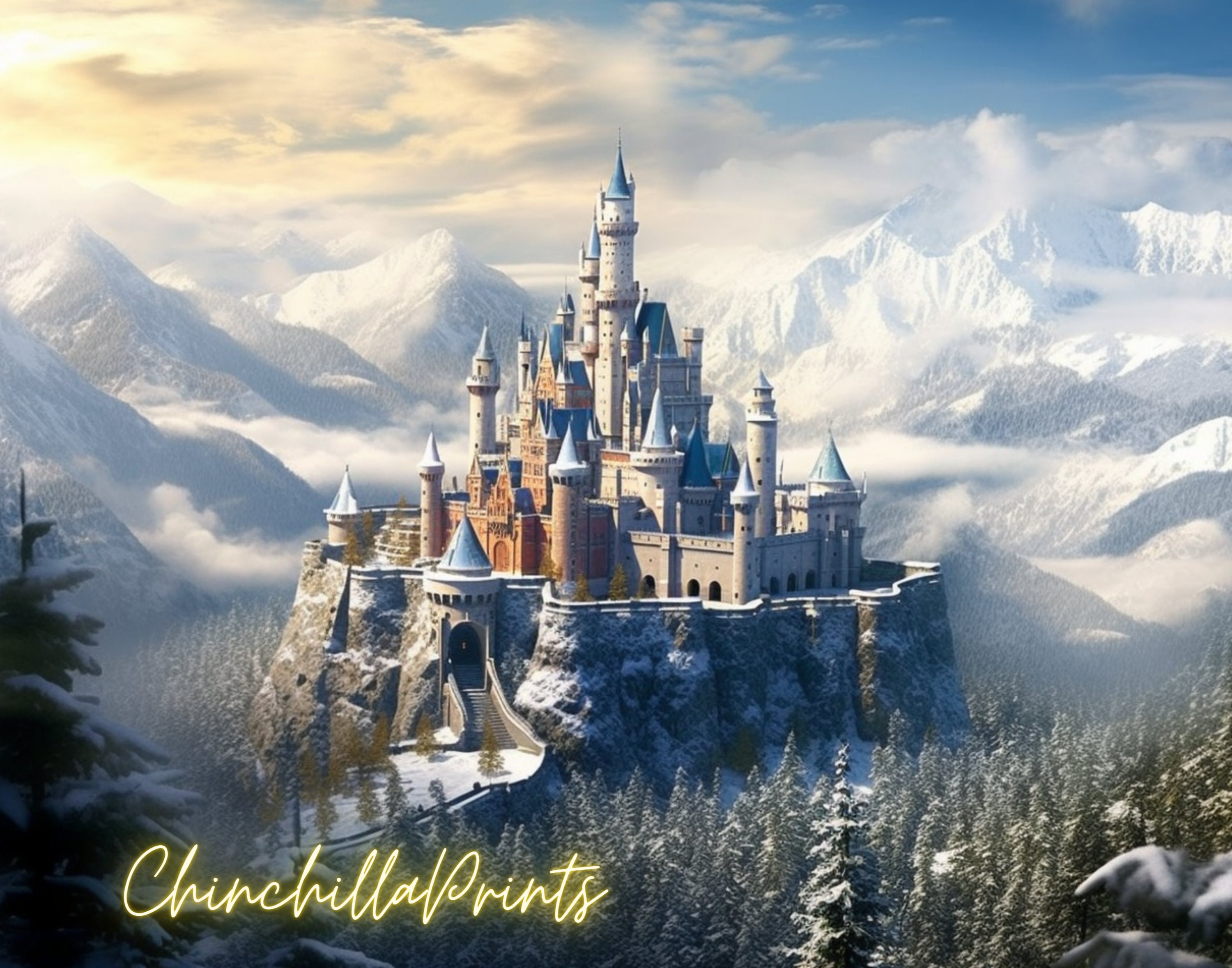 Narnia Forests Plains and Castles of Narnia Digital Print Fantasy - Etsy