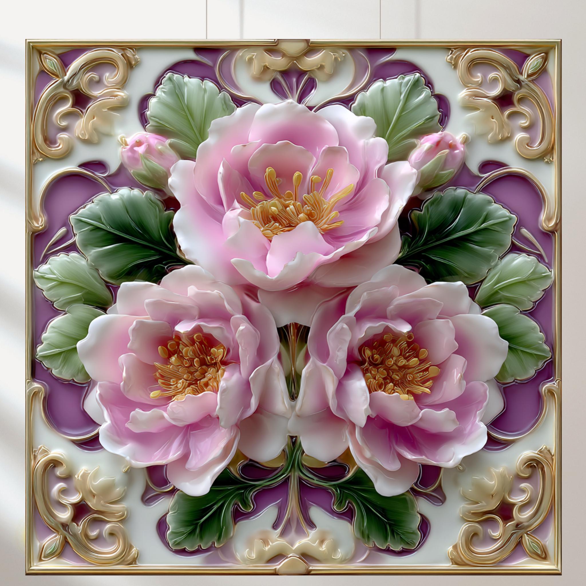 Victorian Roses Painting Set of 5: Golden Age Retro Art (JPG Files) - Etsy