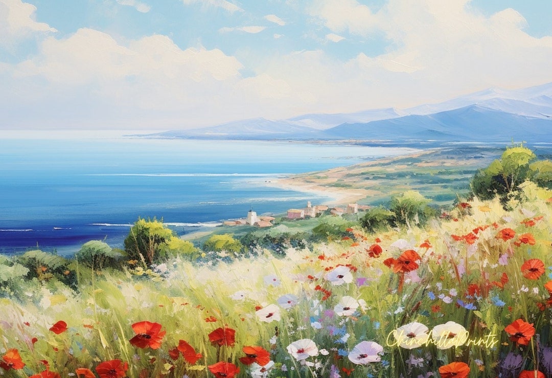 Set of 3 Poppy Flowers Field Art Prints, Poppies Art, Poppy Flowers ...
