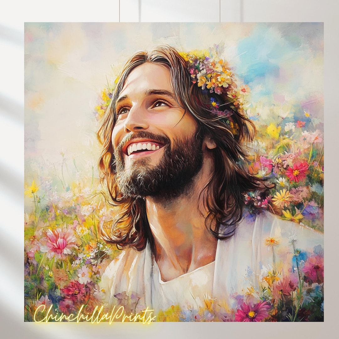 Jesus Set of 5 Art Print Christian Decor Jesus Wall Art Jesus Christ ...