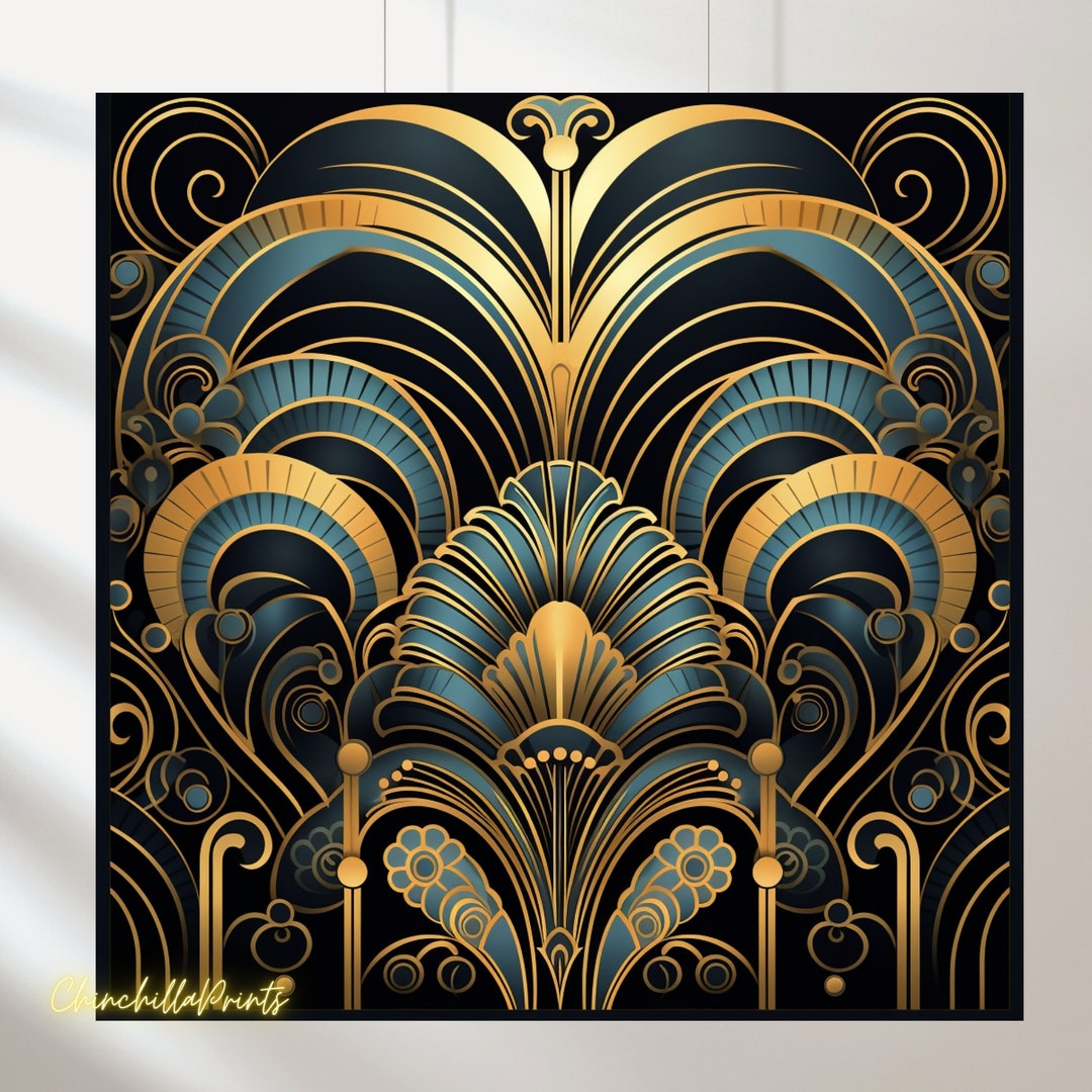 Art Deco Set 10 Files Modern Green Tile Design Tile Design Green Color ...