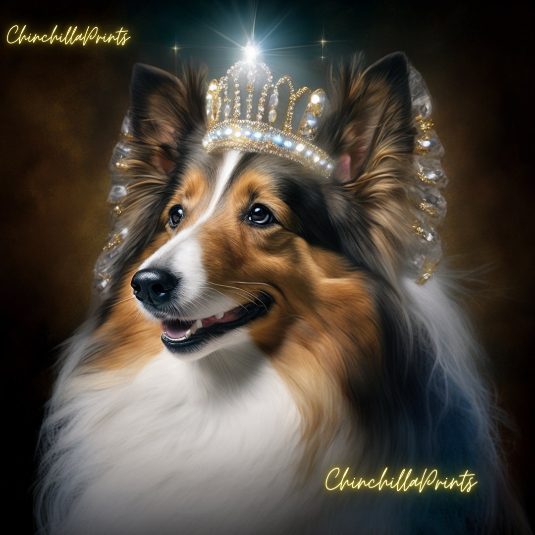 Samoyed Art Print Cute Samoyed Samoyed Princess Samoyed Wearing a Crown ...