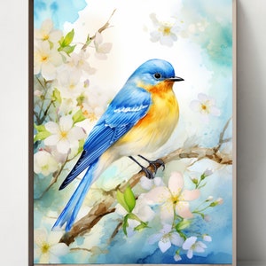 American Bluebird, Blue Bird, Blue Bird Art, Eastern Sialia, Eastern ...