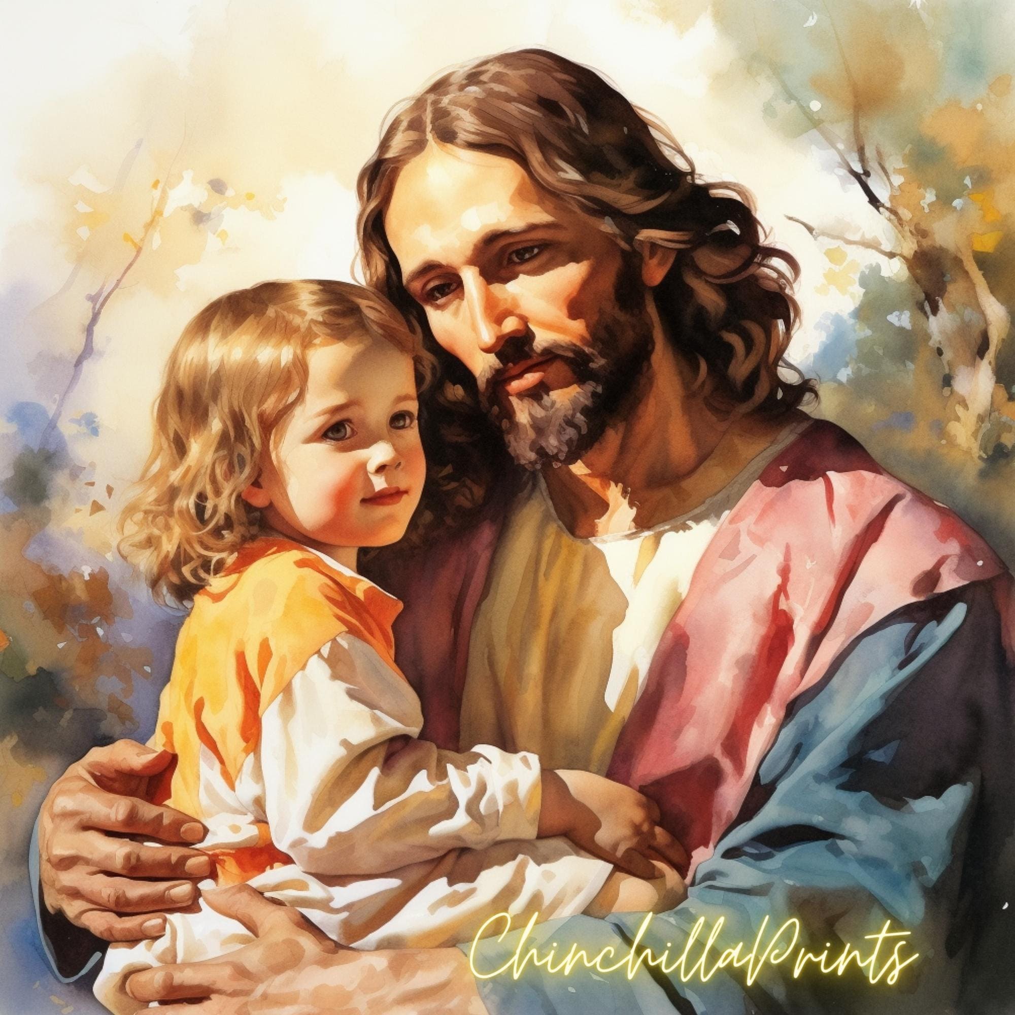 Jesus Christ With Children Jesus Christ With Child Art of - Etsy