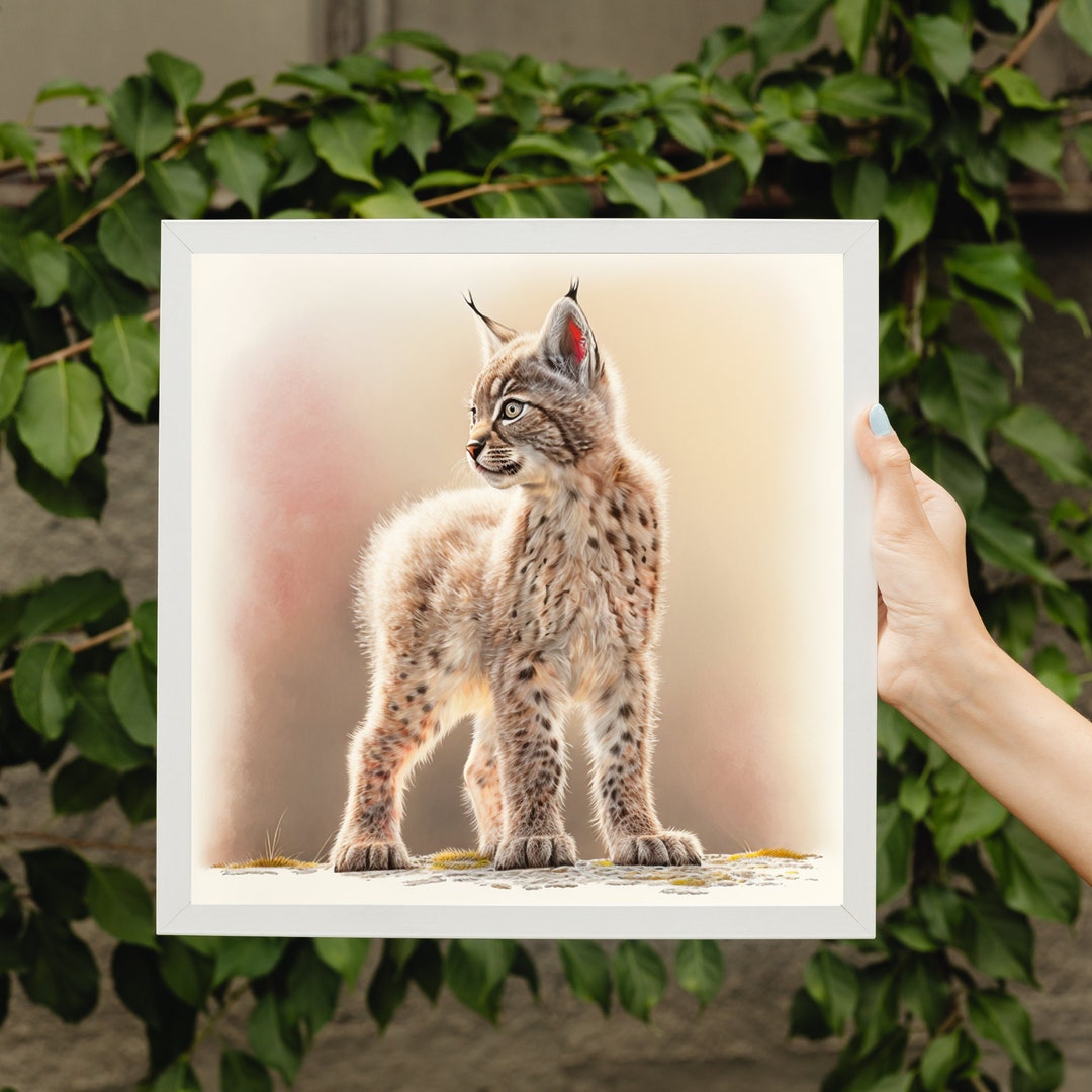Lynx Lynx Art Framed Wall Art Lynx Wall Art Home Decor - Etsy