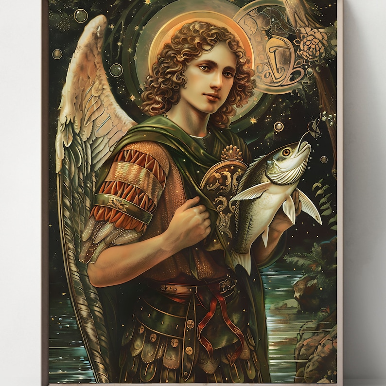 Set of 3 Archangel Raphael Print: God's Healing - Etsy