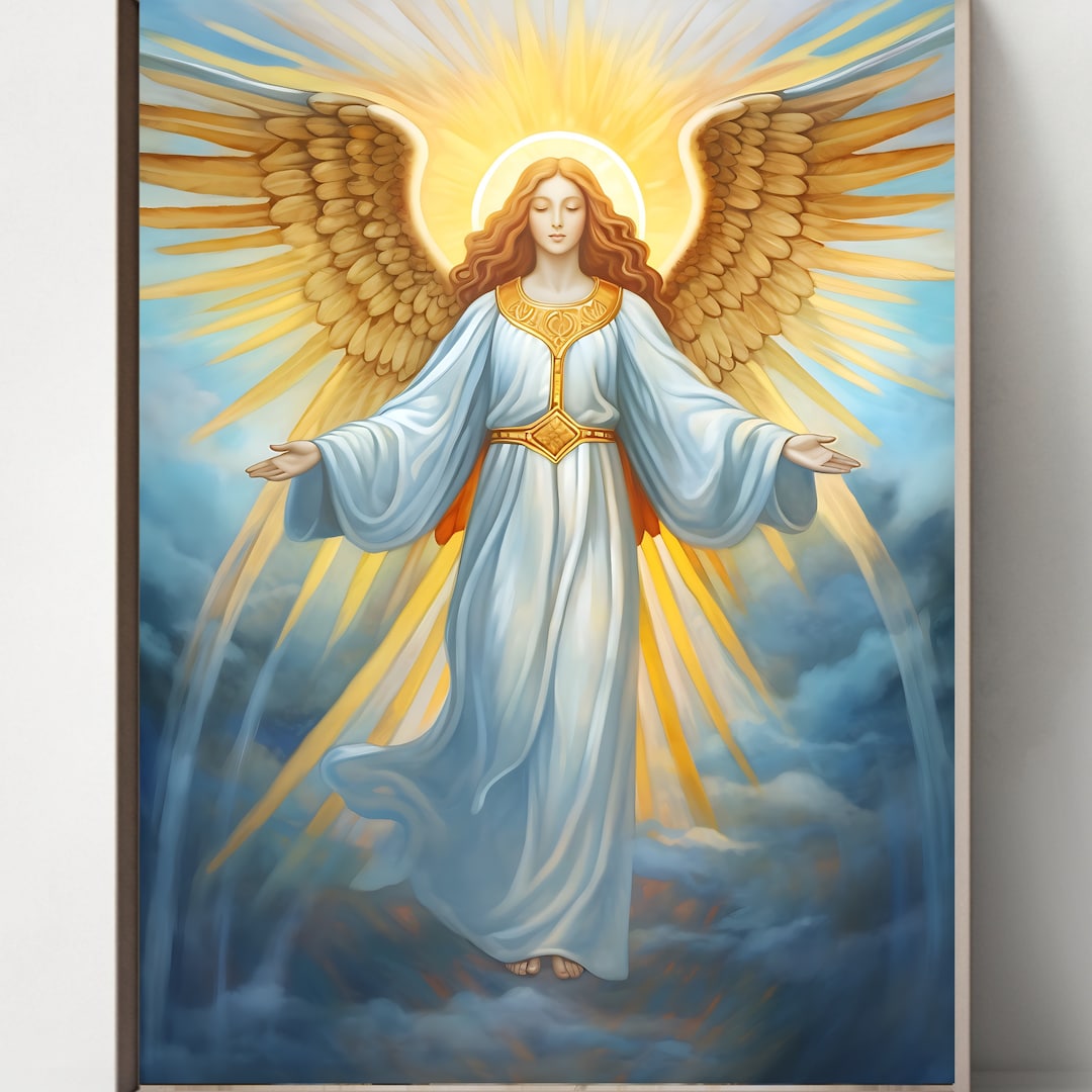 Angel of Light Set of 3, Angel of Divine Light, Art Abstract Angel ...