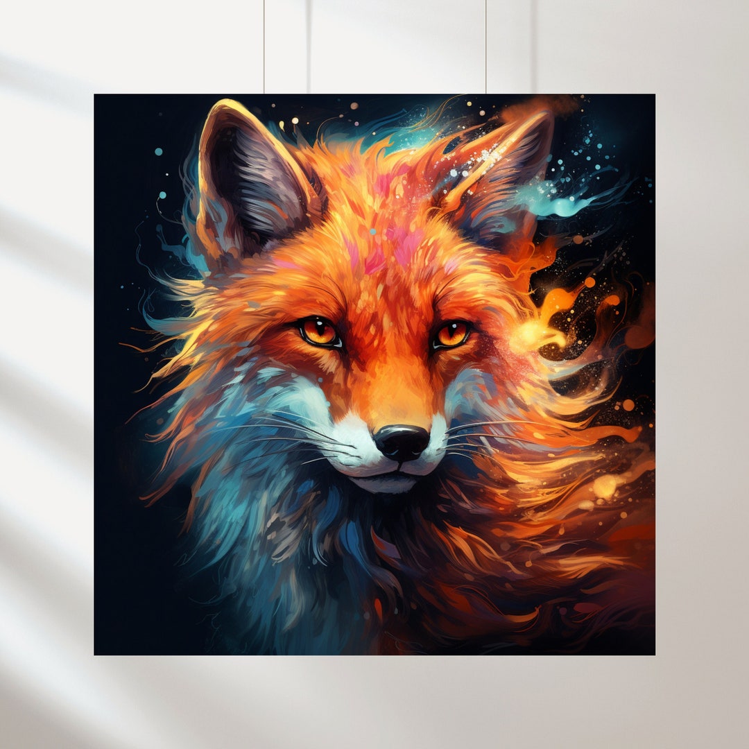 Fox Fantasy Art Fairytale Art Fantasy Print Fantasy Fox - Etsy