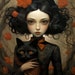 Salem the Cat & Little Witch Art Prints: Halloween Wall Decor (digital ...