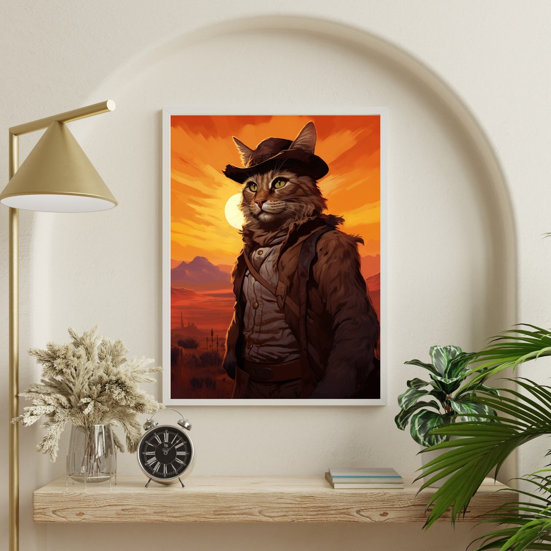 Cowboy Cat, Arthur Morgan, Red Dead, Mountain, Wild West Sunset, Gamer ...