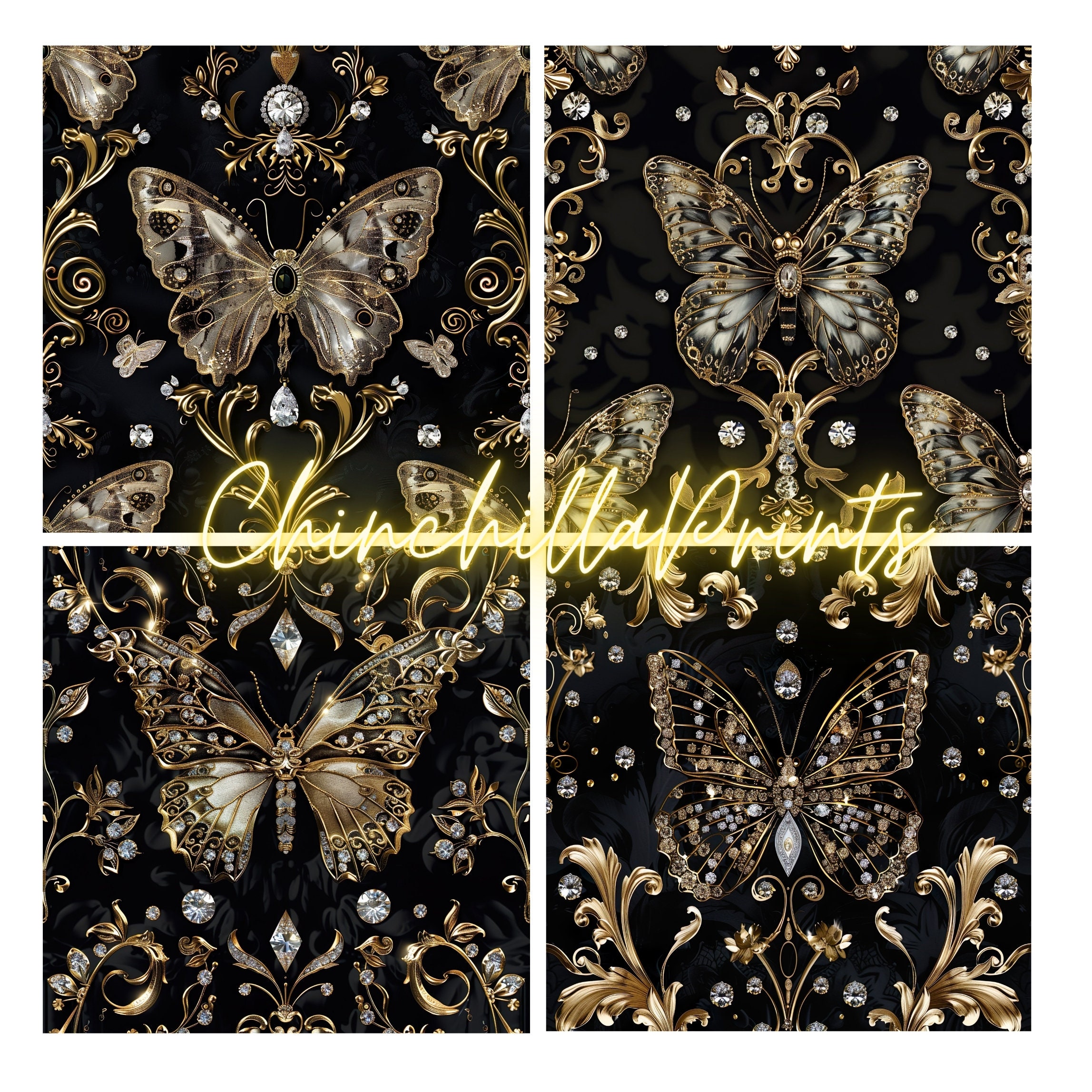 Butterfly Seamless Patterns, Blue Seamless Patterns, Purple Seamless ...