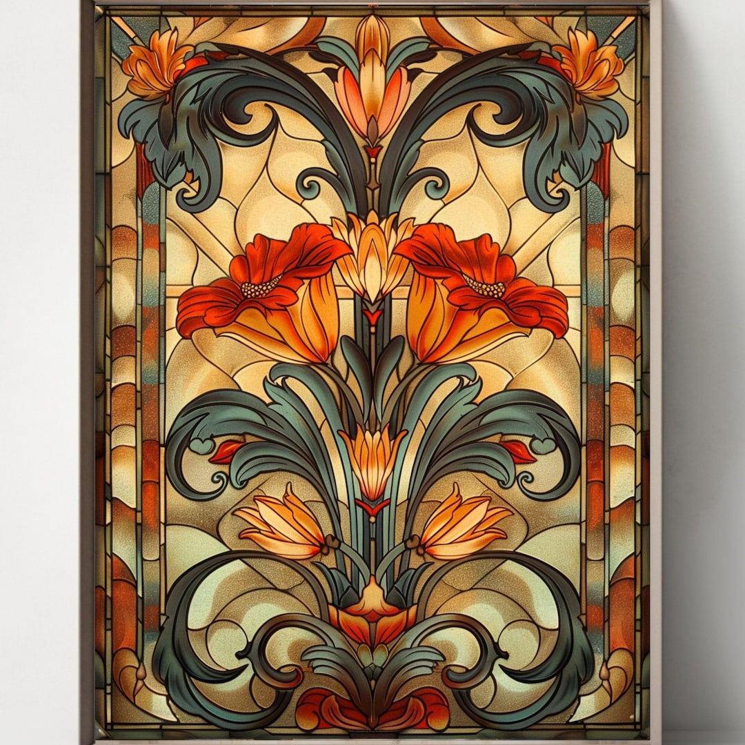 Set of 5 Victorian Lily Flower Painting Set: Golden Age Art (digital ...