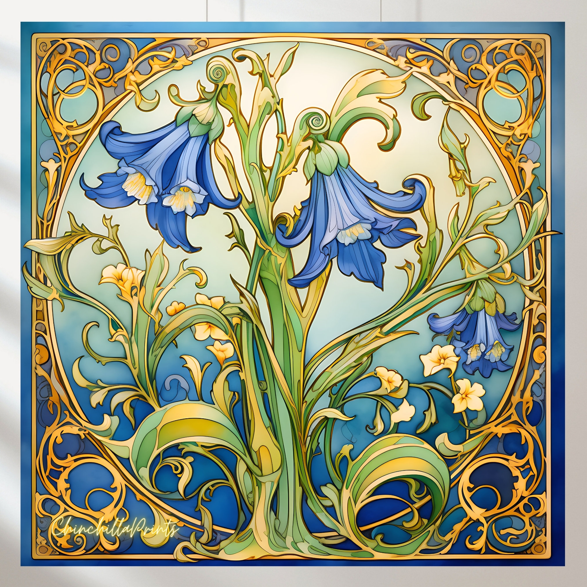 William Morris Style Art Nouveau Print Flower Prints, Art Prints ...