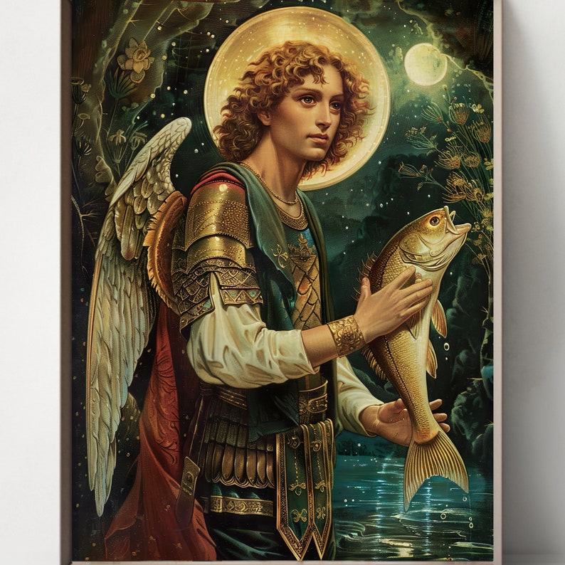 Set of 3 Archangel Raphael Print: God's Healing - Etsy