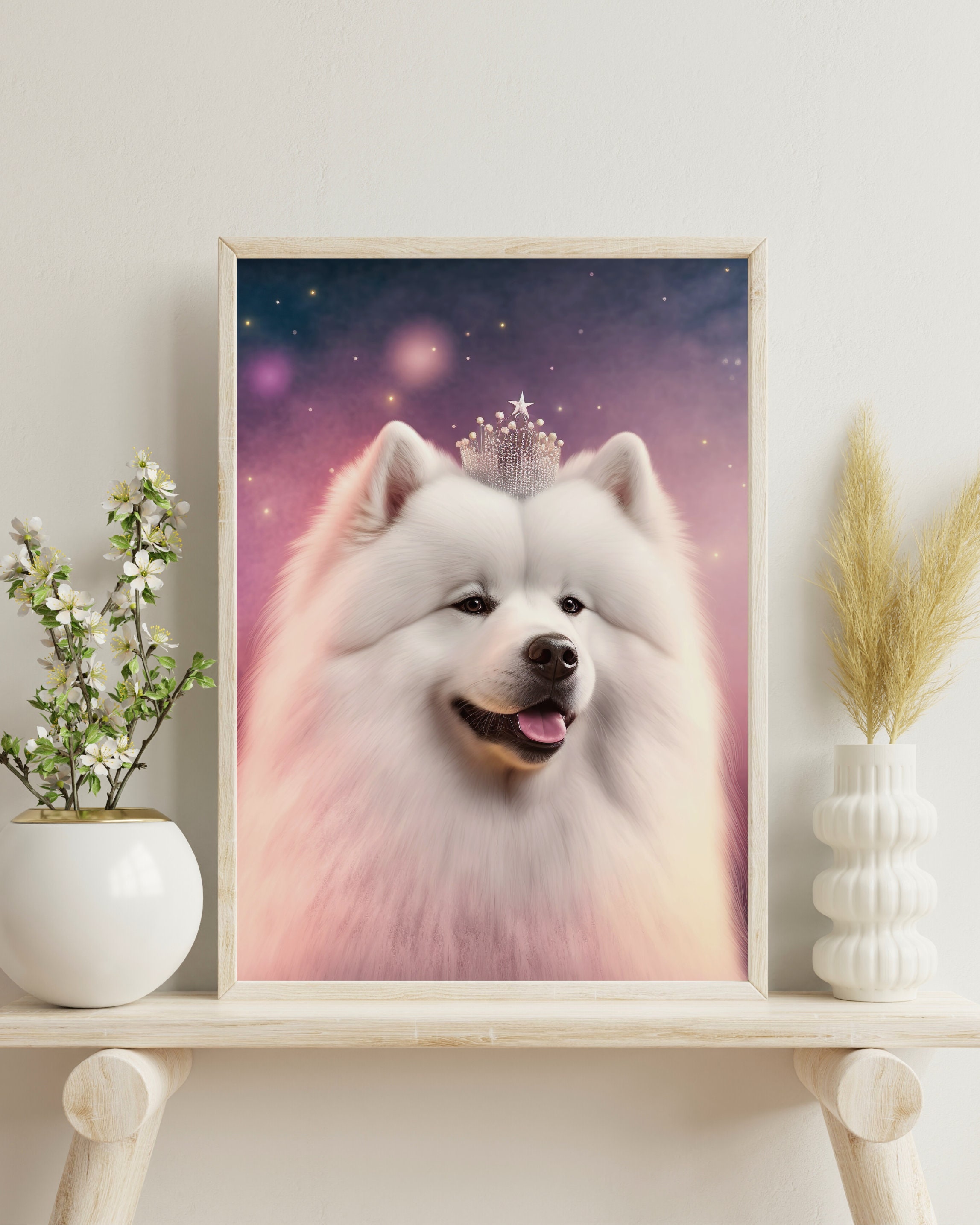 Samoyed Art Print Cute Samoyed Samoyed Princess Samoyed - Etsy