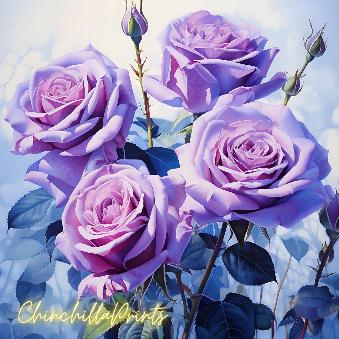 Watercolor Roses Vintage Roses Flowers Red Roses Painting Flower ...