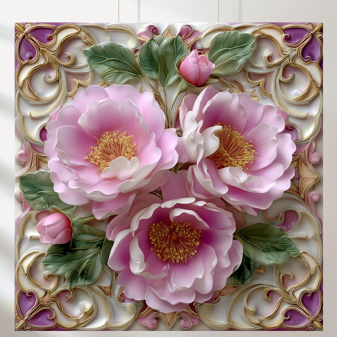 Victorian Roses Painting Set of 5: Golden Age Retro Art (JPG Files) - Etsy