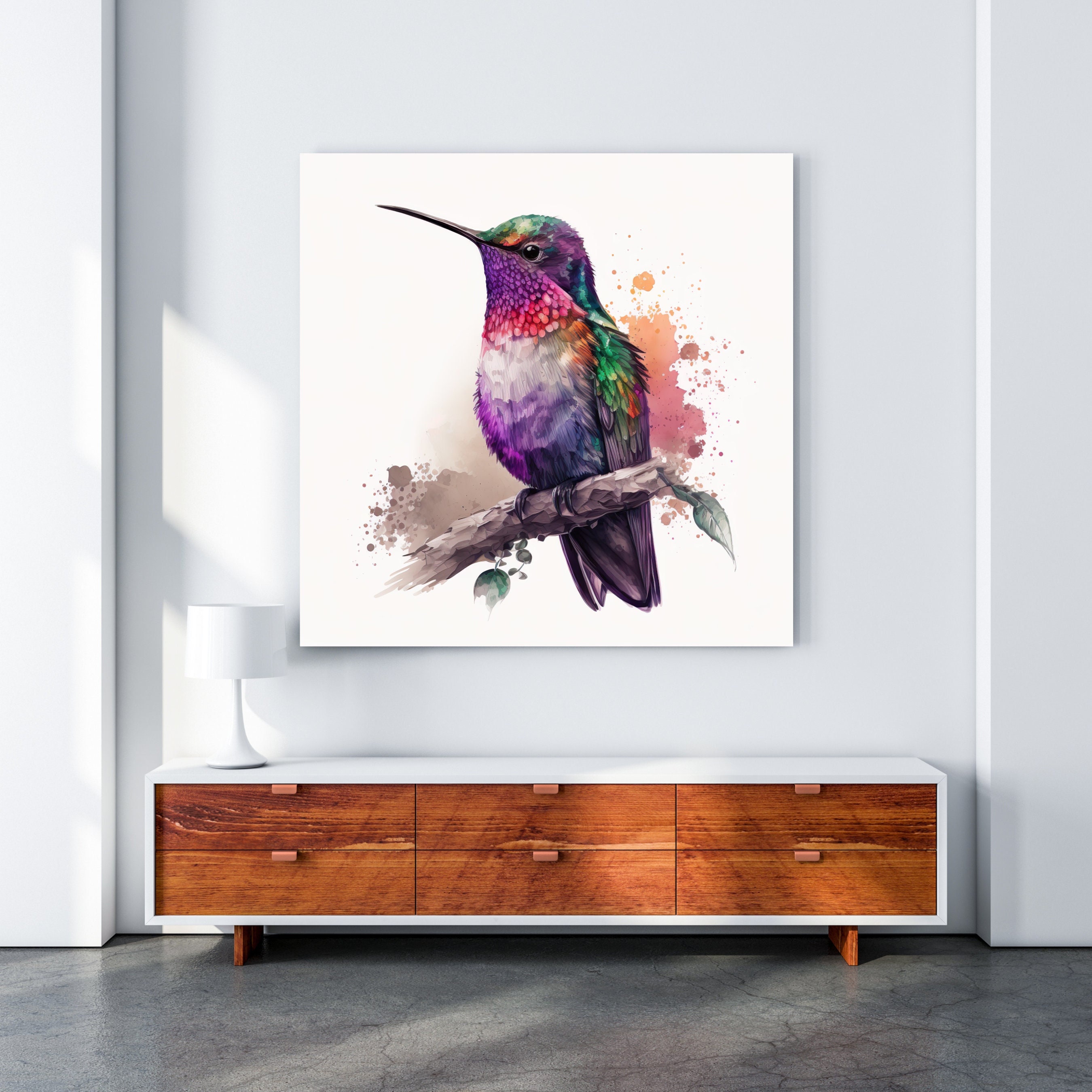 Hummingbird Art Print Hummingbird Wall Art Print Hummingbird Watercolor ...