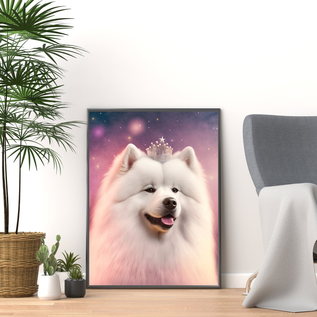 Samoyed Art Print Cute Samoyed Samoyed Princess Samoyed - Etsy