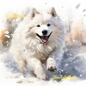Samoyed Wall Decor, Samoyed Poster, Dog Art, Samoyed Home Decor ...