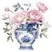 Set of 9 Chinoiserie Vase Watercolor Clipart Set: Chinese Art (JPG ...