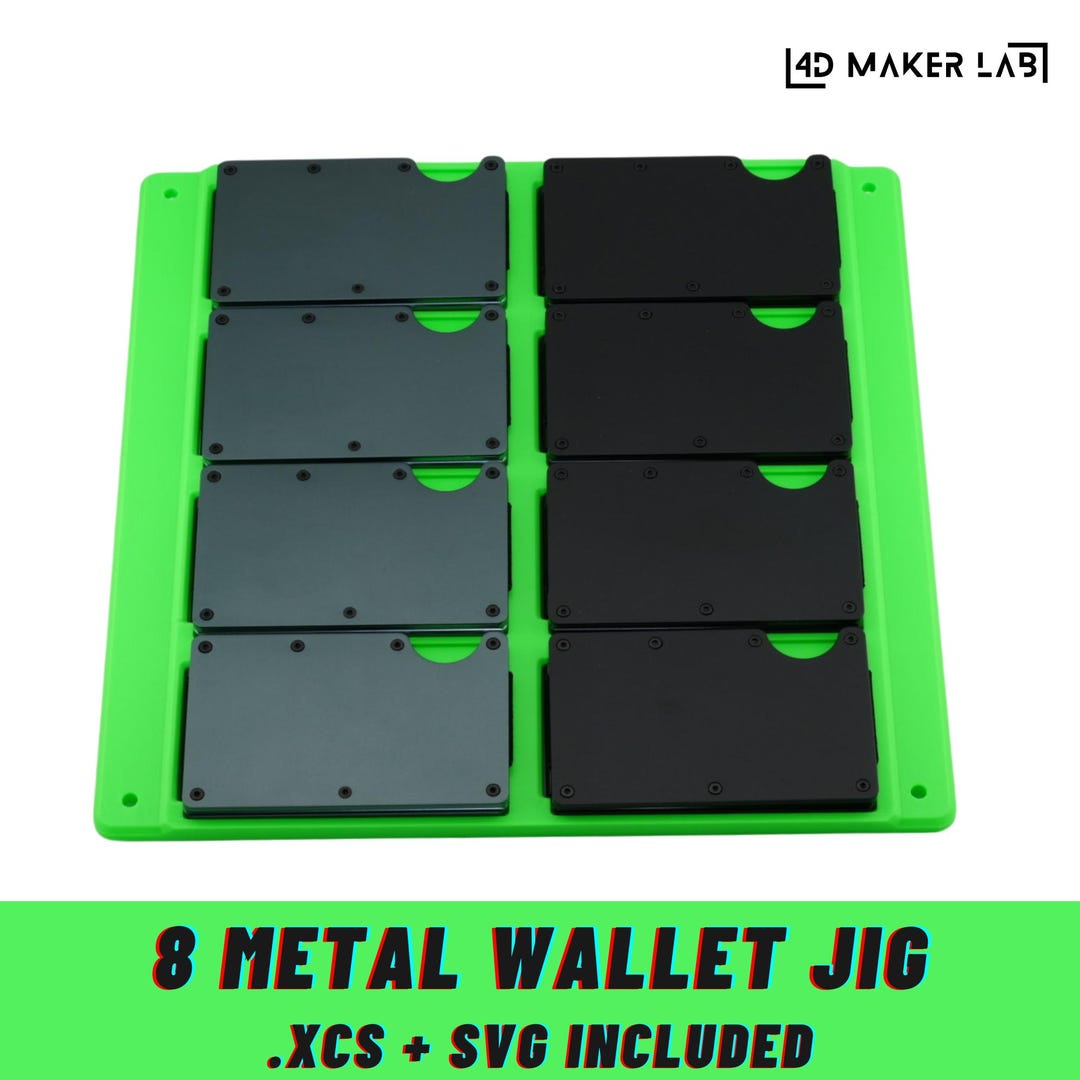 Metal Wallet Ridge Jig for Xtool F1 and F1 Ultra Laser Engravers ...