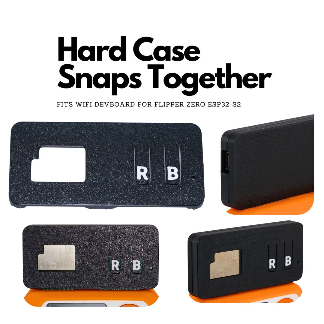 Hard Case for Flipper Zero Esp32-s2 Wifi Dev Board Snaps Together No ...