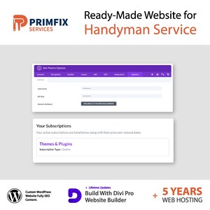 Ready-to-launch Handyman Service Website Template – Free Domain ...