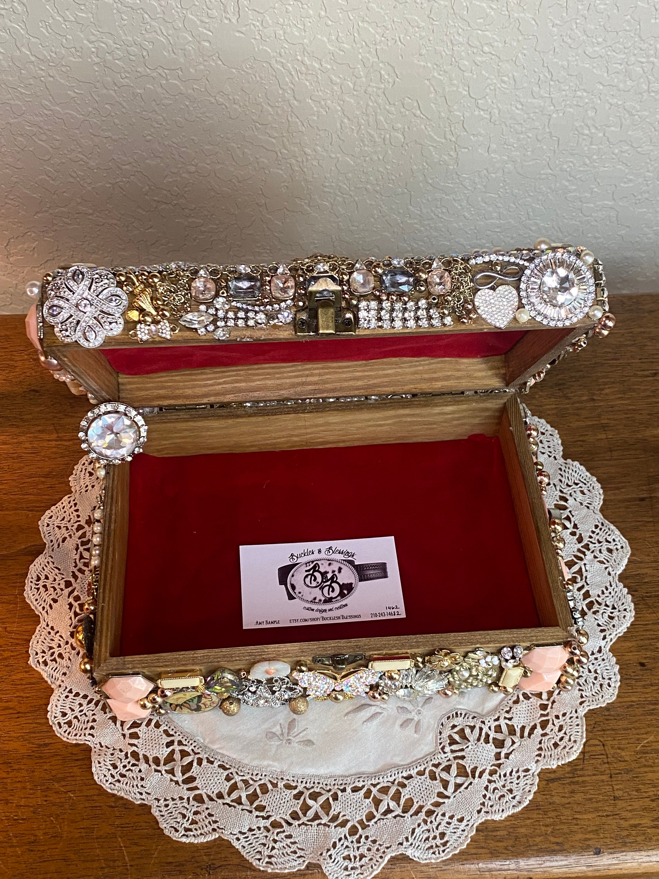 Pink Glittering Memory Box - Etsy