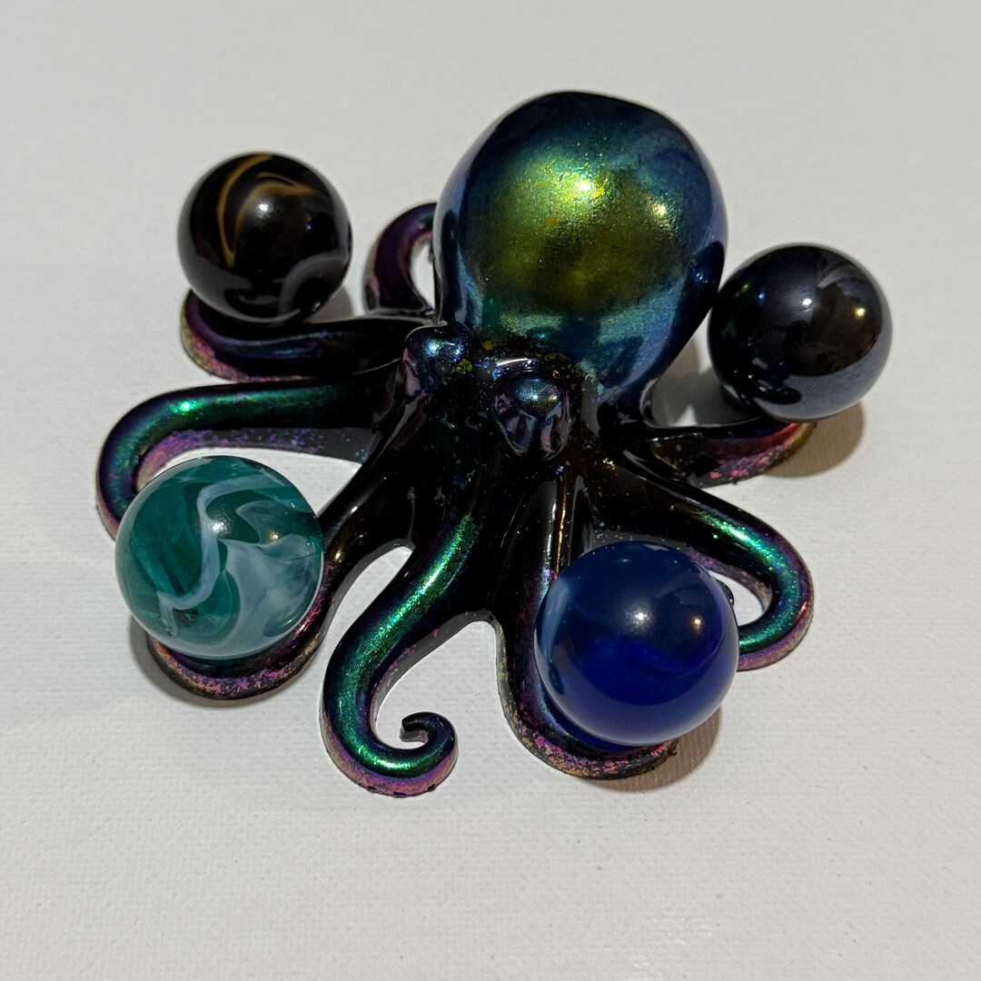Resin Octopus Marble Stand - Etsy