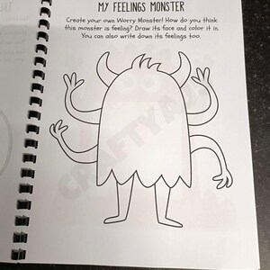 Worry Monster Activity Book, Kids, Books, School, Worrying, Calmness ...