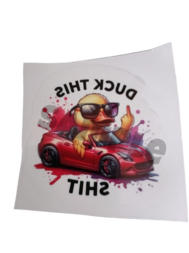 Goose Road Rage/duck Transparent Vinyl Sticker/ Meme Goose Sticker ...