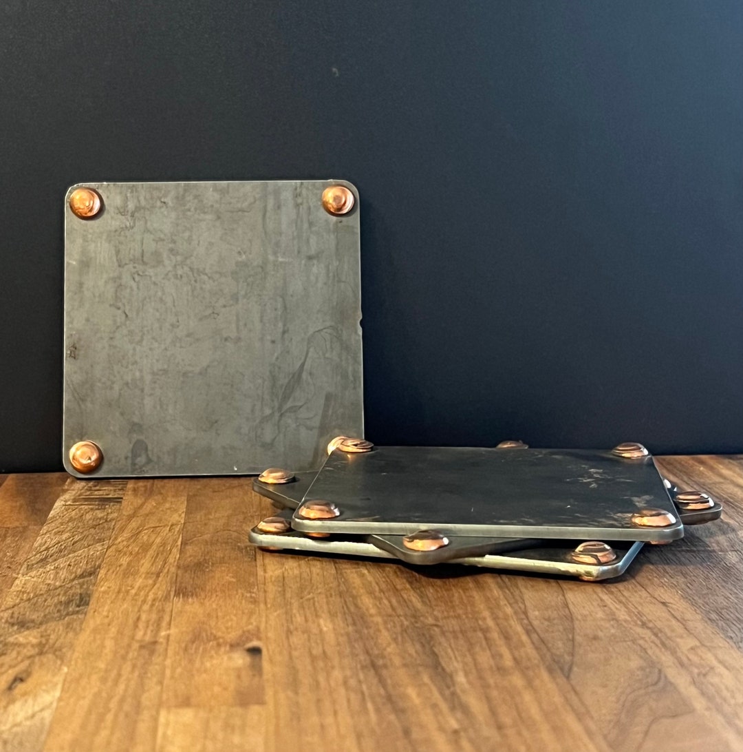 Handmade Custom Metal Coasters - Etsy
