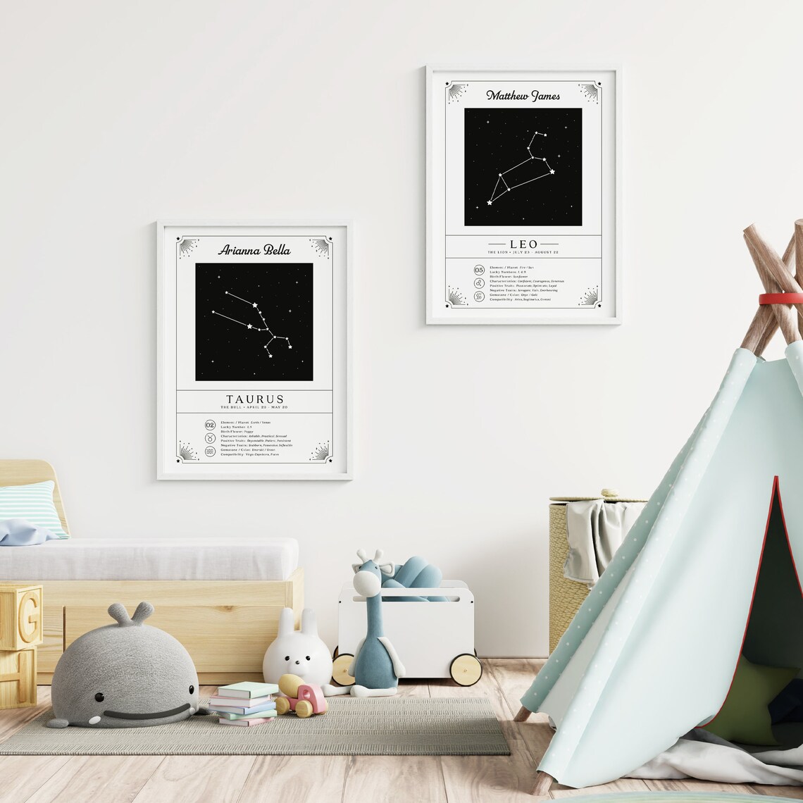 Taurus Zodiac Print Night Sky Printable Astrology Gifts for - Etsy