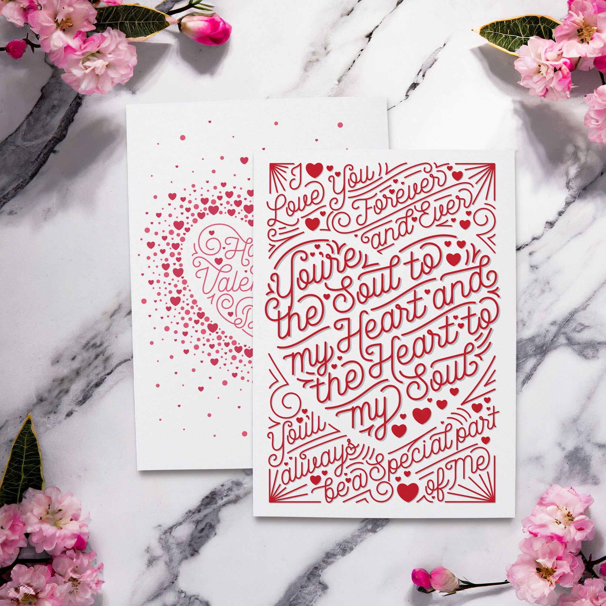 Printable Romantic Greeting Cards for Anniversaries & Valentine's Day ...