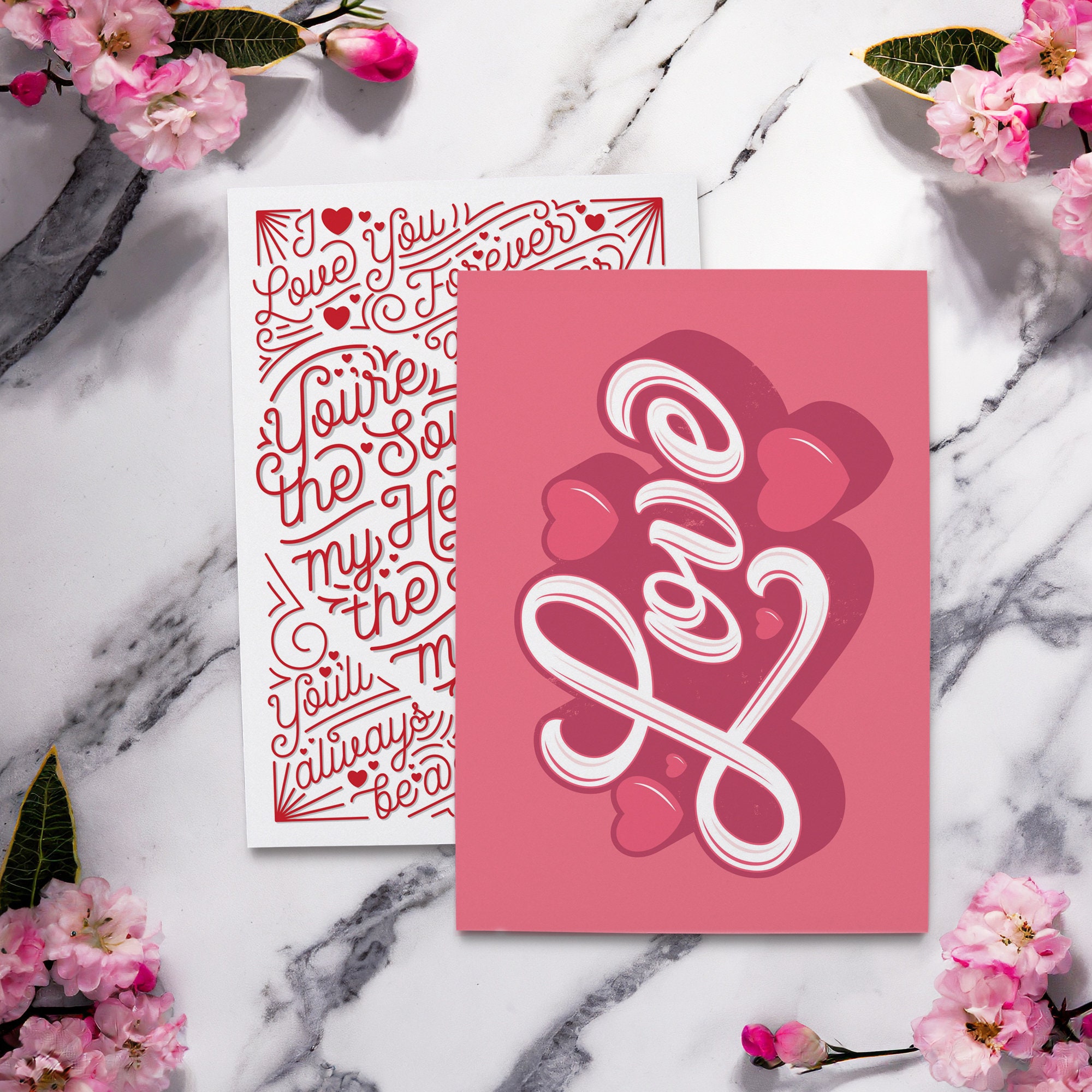 Printable Romantic Greeting Cards for Anniversaries & Valentine's Day ...