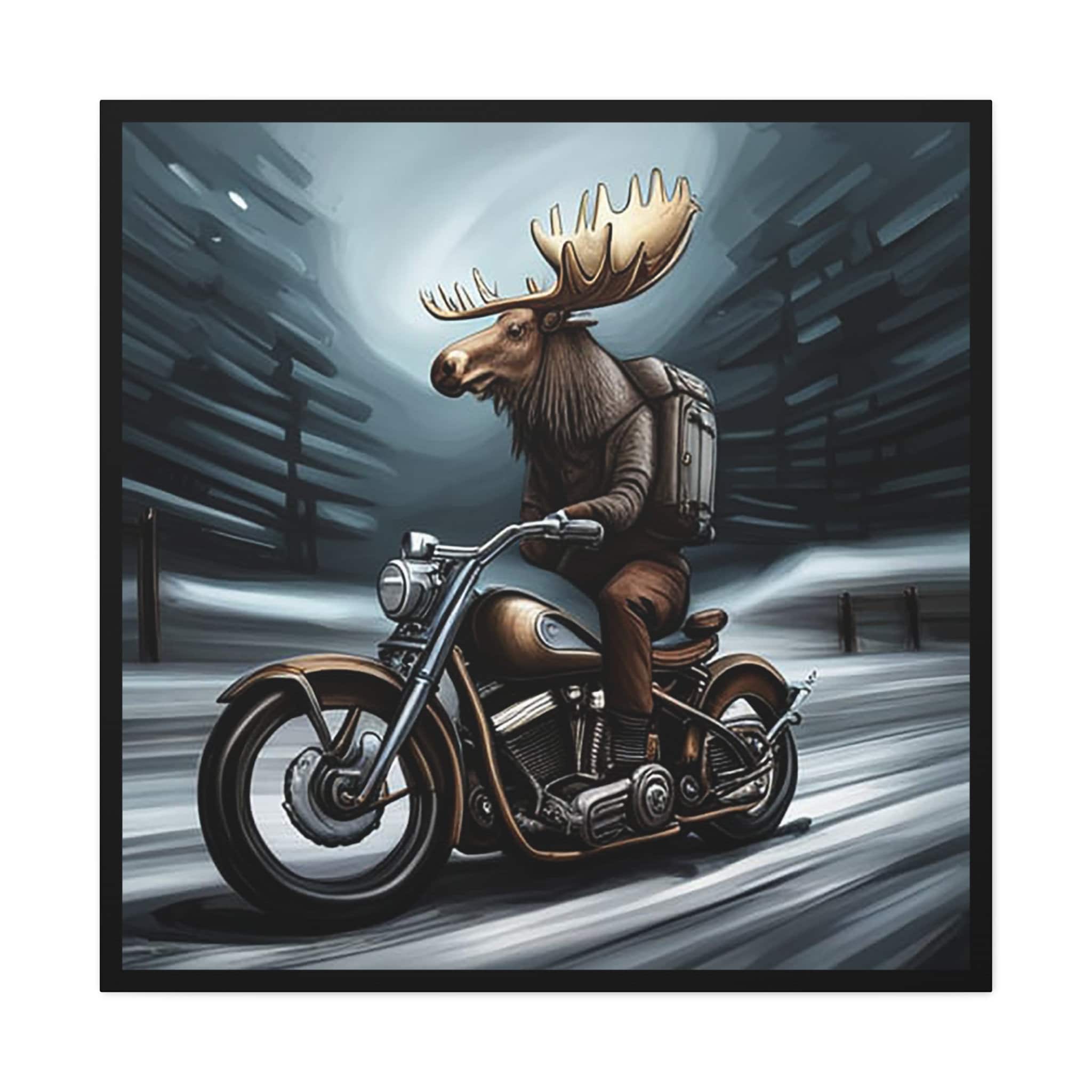 Moose Motorcycle Art