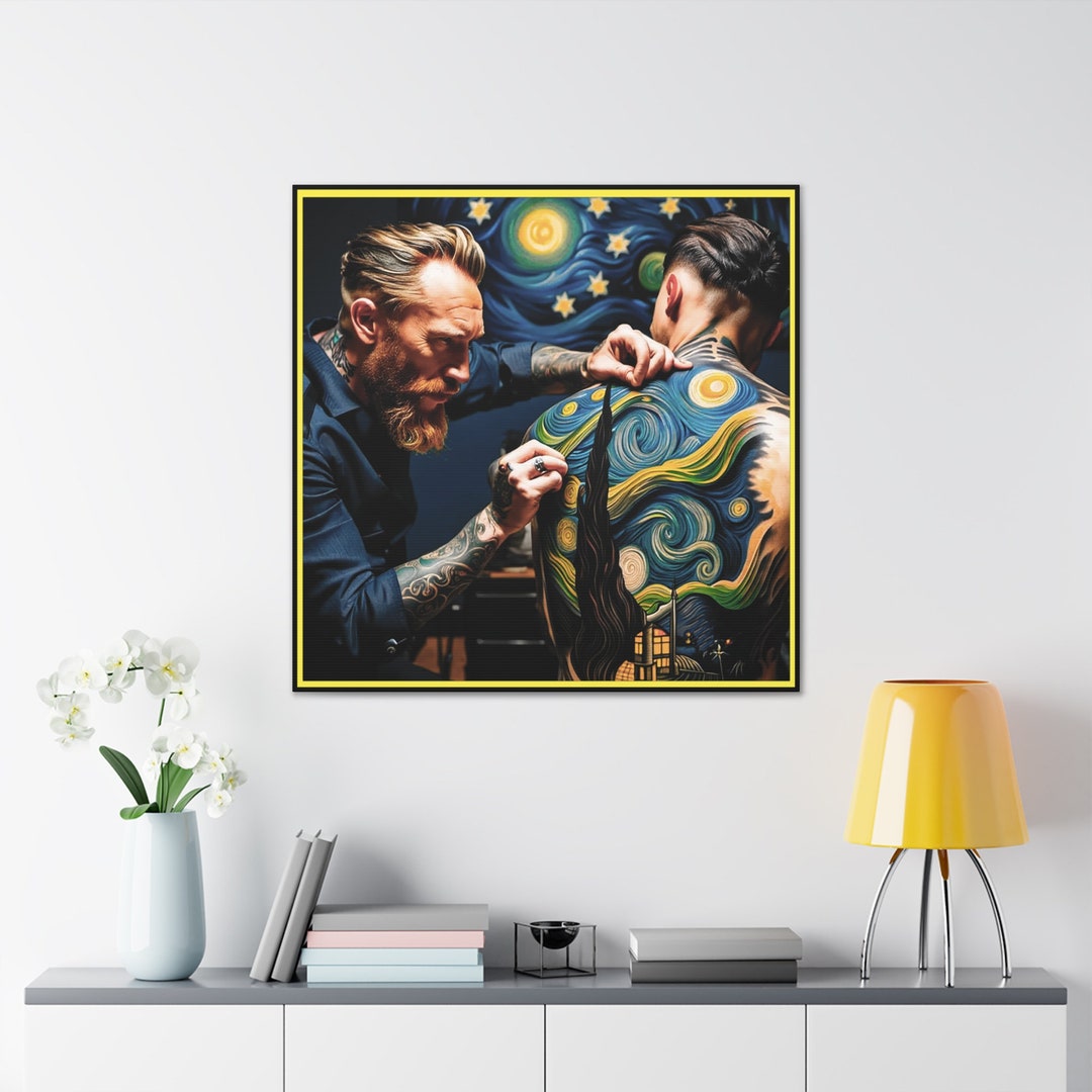 Vincent Van Gogh Tattoo Artist Digital Canvas Painting! Gorgeous ...