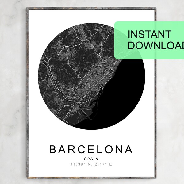 Framed Barcelona Art - Etsy