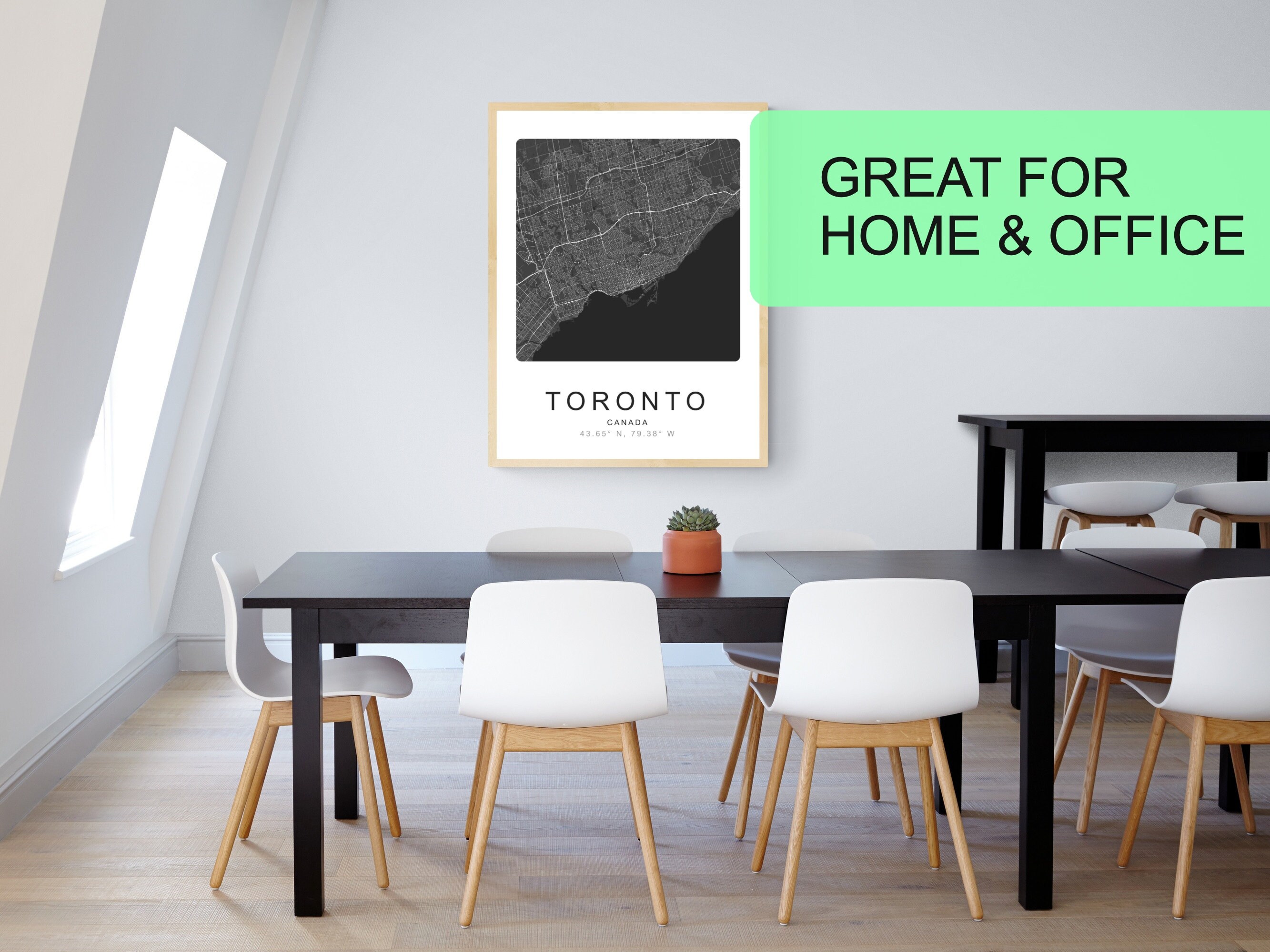 Map of Toronto, Canada, Art Prints, Printable Wall Art, Personalized ...