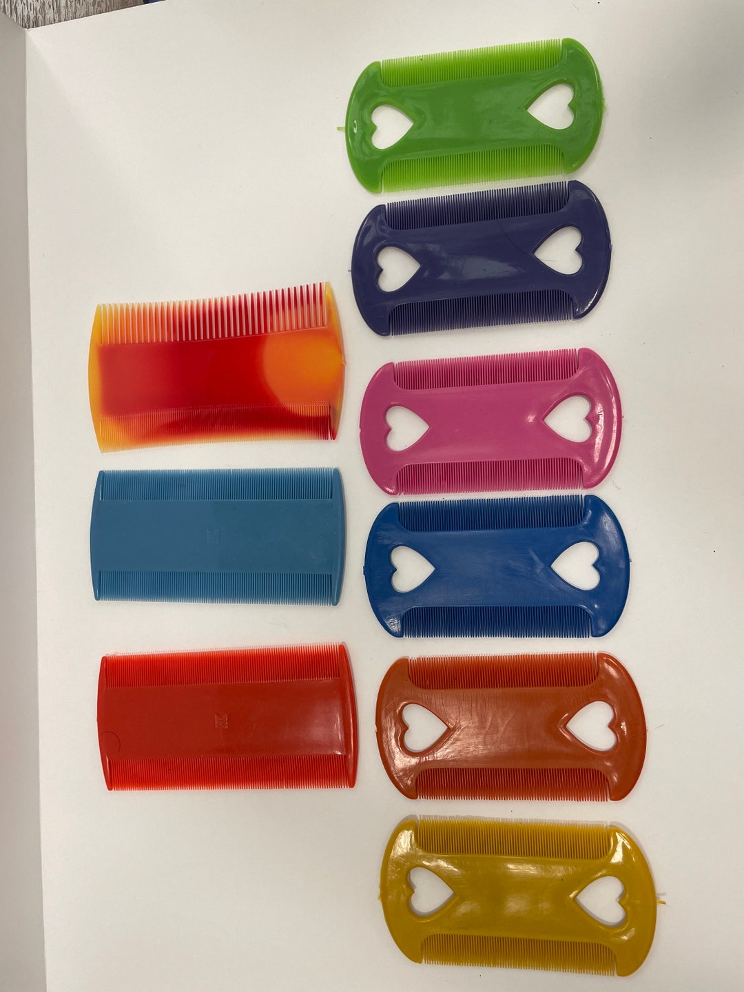 Lice Combs - Hair Care - Rainbow Fine Tooth Combs ( 4 Pack) - Etsy