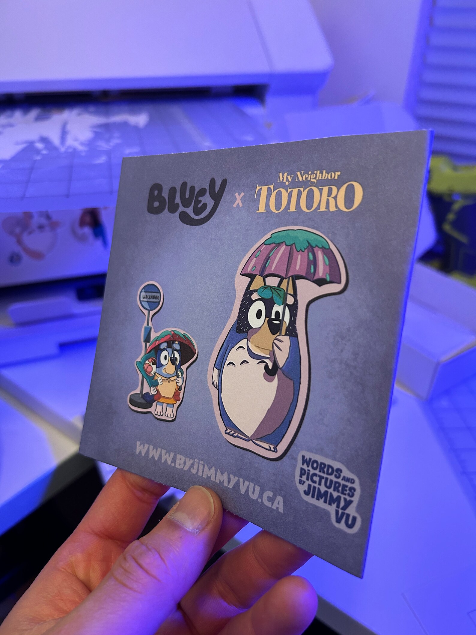 Bluey X Totoro Sticker Set - Etsy Canada
