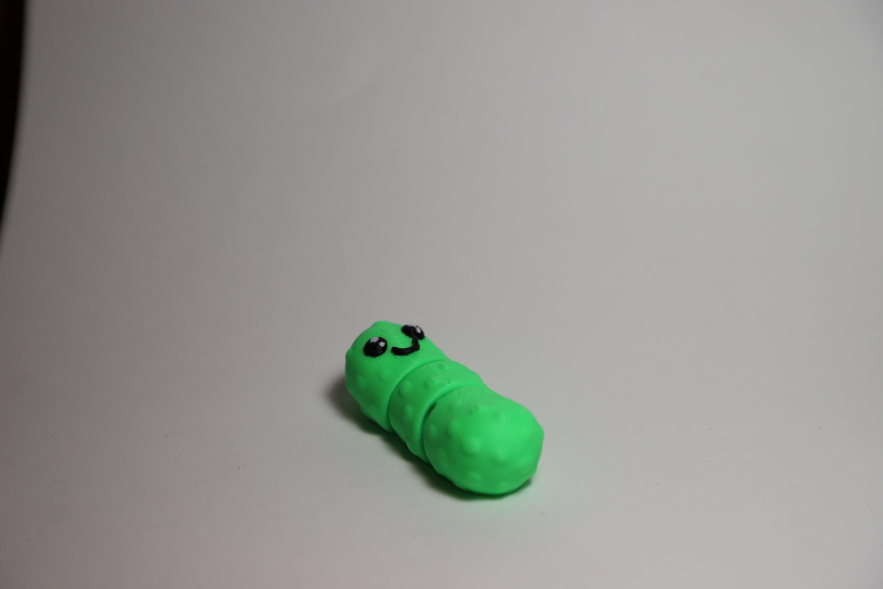 Articulated 3D Printed Pickle | Poseable Fidget Toy | Fun Desk ...